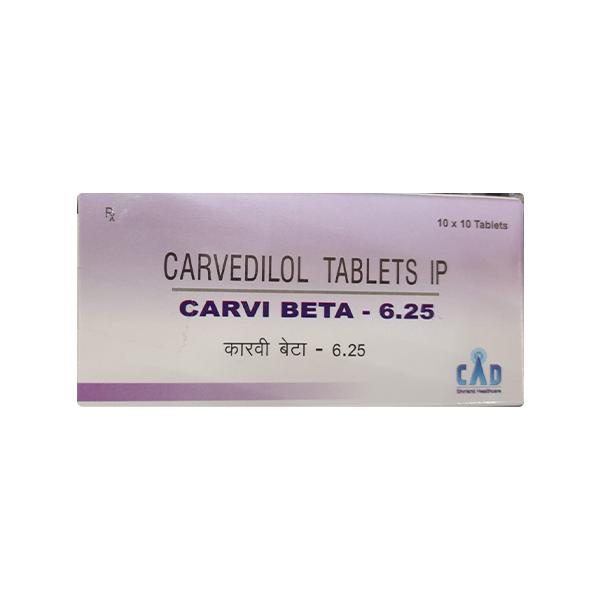 Carvi Beta 6.25mg Tablet 10'S : Price, Uses, Side Effects | Netmeds