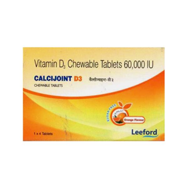 CALCIJOINT D3 SUGAR FREE ORANGE FLAVOUR Chewable Tablet 4's : Uses ...