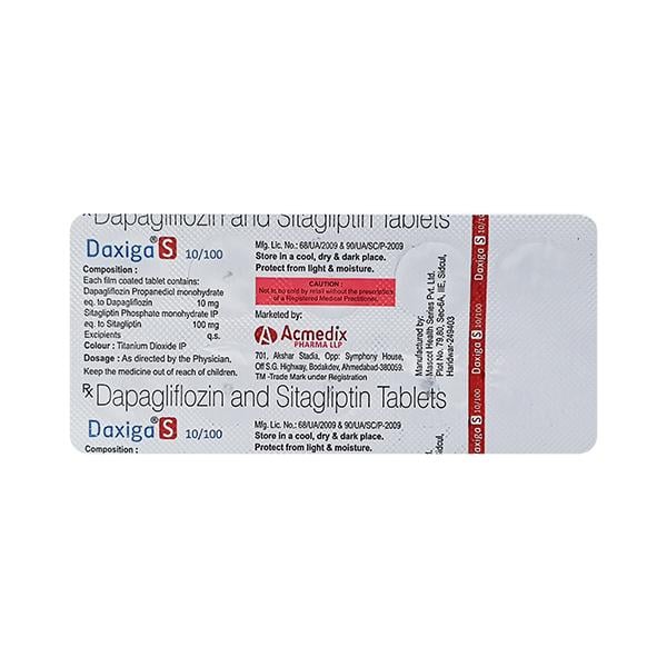 Buy DAXIGA S Tablet 10's Online at Upto 25% OFF | Netmeds