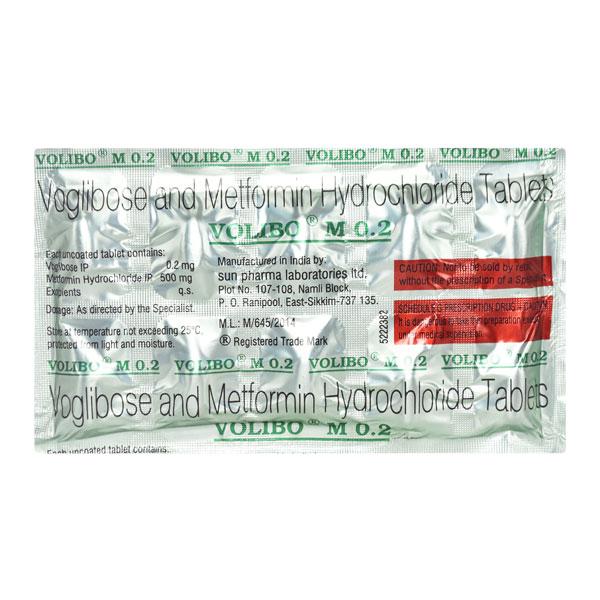 Volibo M 0.2mg Tablet 10'S : Price, Uses, Side Effects | Netmeds