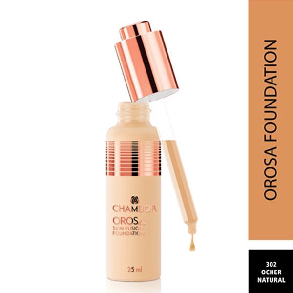 Buy Chambor Orosa Skin Fusion Foundation, Ochre Natural No.302 25 ml ...