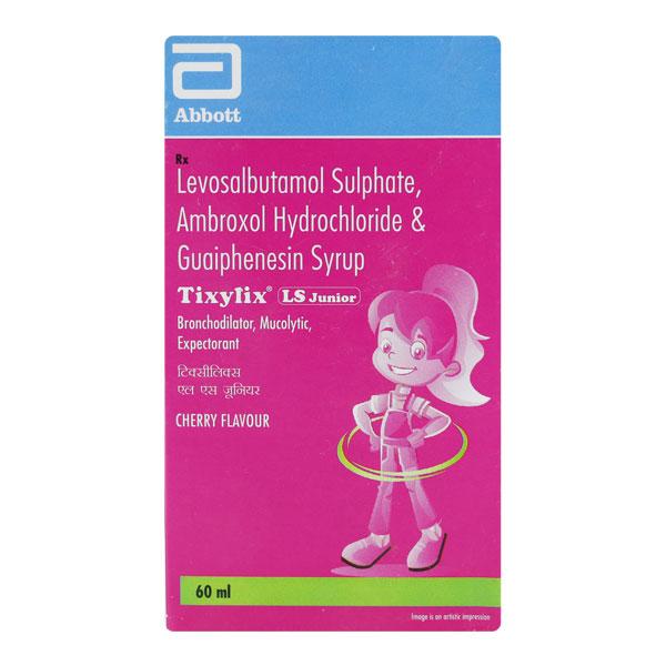 Buy TIXYLIX LS JUNIOR CHERRY FLAVOUR Syrup 60ml Online at Upto 25% OFF ...