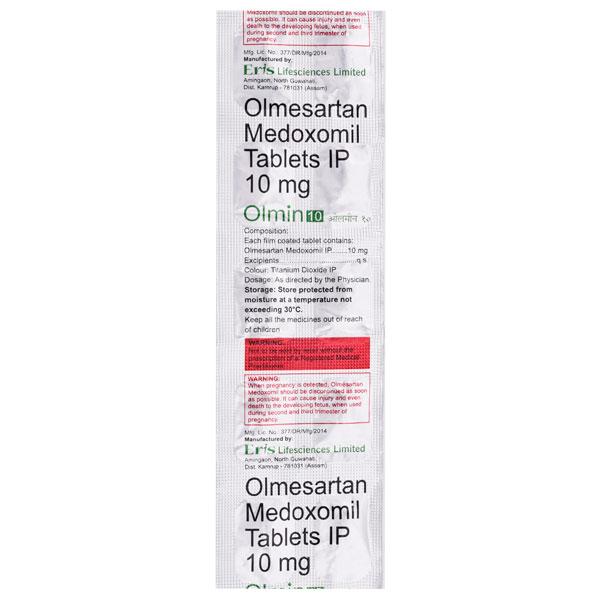 Olmin 10mg Tablet 10'S : Price, Uses, Side Effects | Netmeds