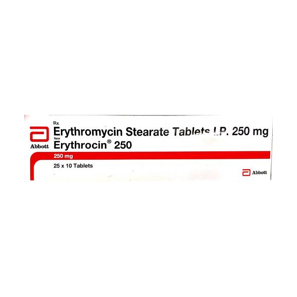 Buy ERYTHROCIN NEW 250mg Tablet 10's Online at Upto 25% OFF | Netmeds