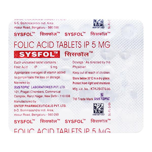 Buy Sysfol Tablet 30'S Online at Upto 25% OFF | Netmeds