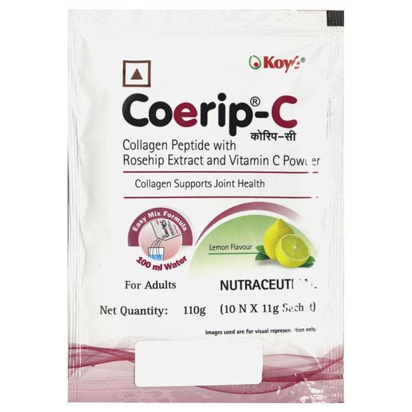 Buy Coerip C Lemon Flavour Sachet 11gm Online at Upto 25% OFF | Netmeds