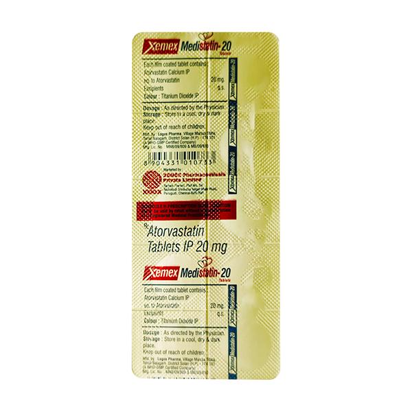 Buy MEDISTATIN 20 Tablet 10's Online at Upto 25% OFF | Netmeds