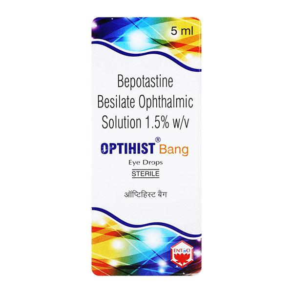 Optihist Bang Eye Drops 5ml Price, Uses, Side effects, Substitutes ...