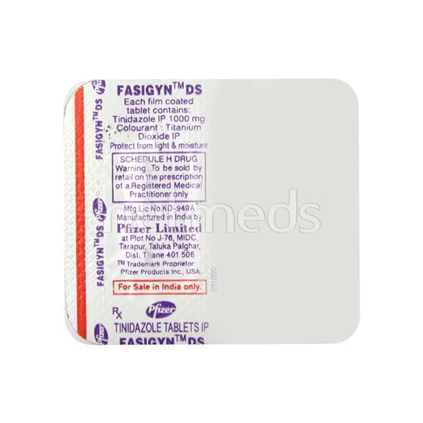 Fasigyn DS Tablet 2'S - Buy Medicines online at Best Price from Netmeds.com