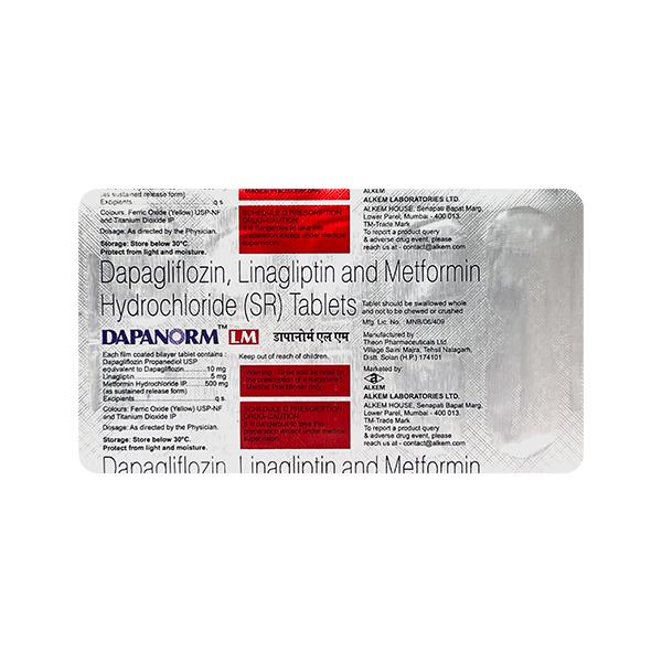 Buy DAPANORM LM Tablet 10's Online | Netmeds