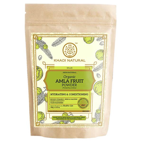 Buy KHADI NATURAL AMLA FRUIT ORGANIC POWDER 100 gm Online at Discounted ...