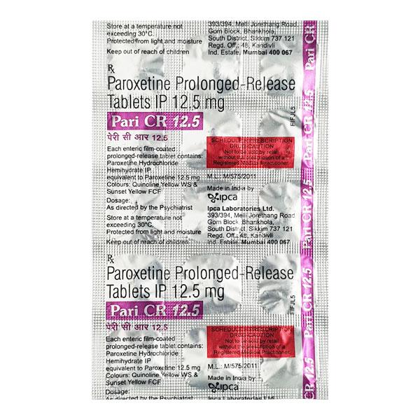 Pari CR 12.5mg Tablet 15'S : Price, Uses, Side Effects | Netmeds