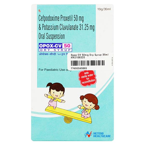 Opox CV 50mg Dry Syrup 30ml : Price, Uses, Side Effects | Netmeds