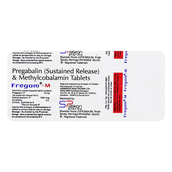 FREGAM M Tablet 10's Price, Uses, Side effects, Substitutes | Netmeds