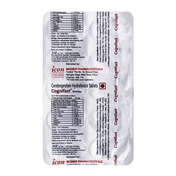 Cognifast 90mg Tablet 10'S Price, Uses, Side effects, Substitutes | Netmeds