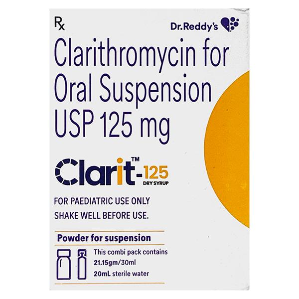 Buy CLARIT 125mg Dry Syrup 30ml Online | Netmeds