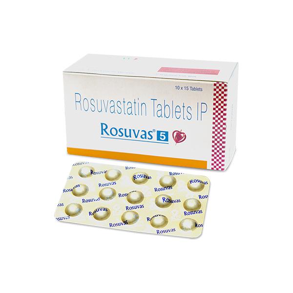 Rosuvas 5mg Tablet 15'S Price, Uses, Side effects, Substitutes | Netmeds