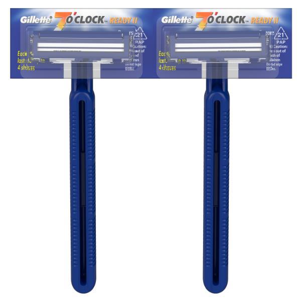 Buy Gillette 7 'o' Clock Ready II Disposable Razor Online at Discounted ...