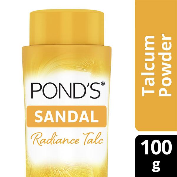 Buy Pond's Sandal Radiance Talcum Powder, Natural Sunscreen 100 gm ...