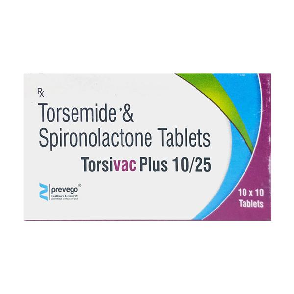 TORSIVAC PLUS 10/25 Tablet 10's Price, Uses, Side effects, Substitutes ...