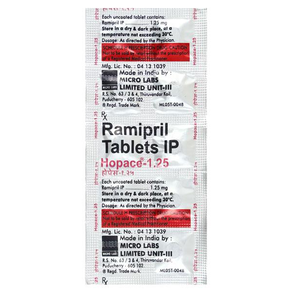 Hopace 1.25mg Tablet 10'S : Price, Uses, Side Effects | Netmeds