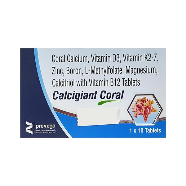 Buy CALCIGIANT CORAL Tablet 10's Online at Upto 25% OFF | Netmeds
