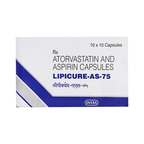 Buy Lipicure AS 75mg Capsule 10'S Online at Upto 25% OFF | Netmeds