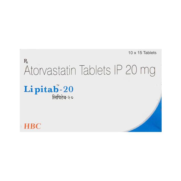 LIPITAB 20 Tablet 15's Price, Uses, Side effects, Substitutes | Netmeds