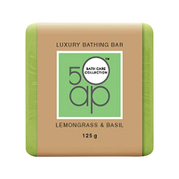 Buy 50 ap Luxury Bathing Bar - Lemongrass & Basil 125 gm Online at ...