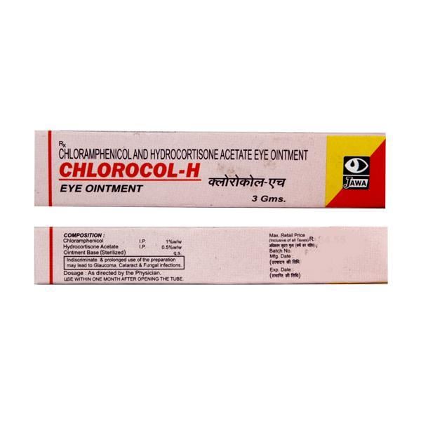 Chlorocol H Eye Ointment 3Gm : Uses, Side Effects, Price | Netmeds
