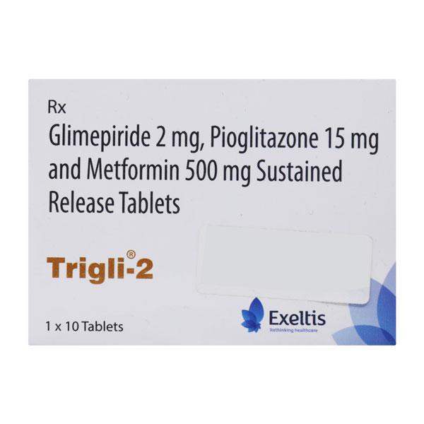 Trigli 2mg Tablet 10'S : Price, Uses, Side Effects | Netmeds
