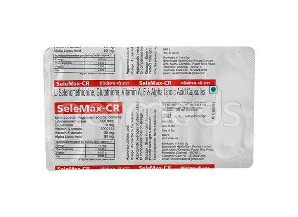 Selemax CR Capsule 10'S : Uses, Side Effects, Price | Netmeds