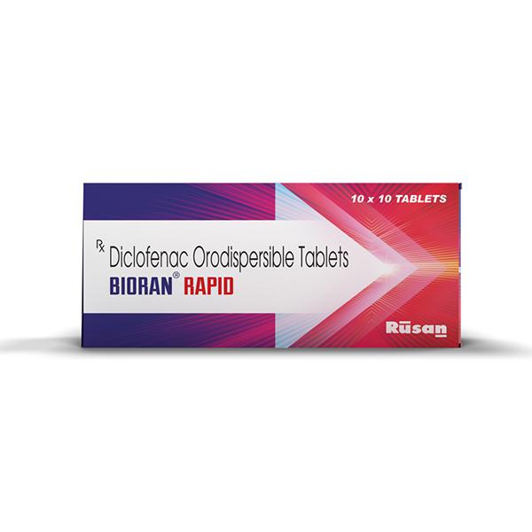 BIORAN RAPID 50mg Tablet 10's