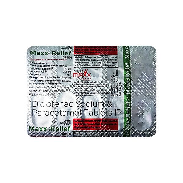Buy MAXX RELIEF GREEN Tablet 10's Online at Upto 25% OFF | Netmeds