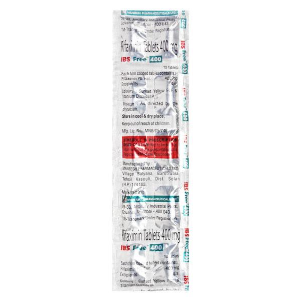 IBS FREE 400mg Tablet 10's Price, Uses, Side effects, Substitutes | Netmeds