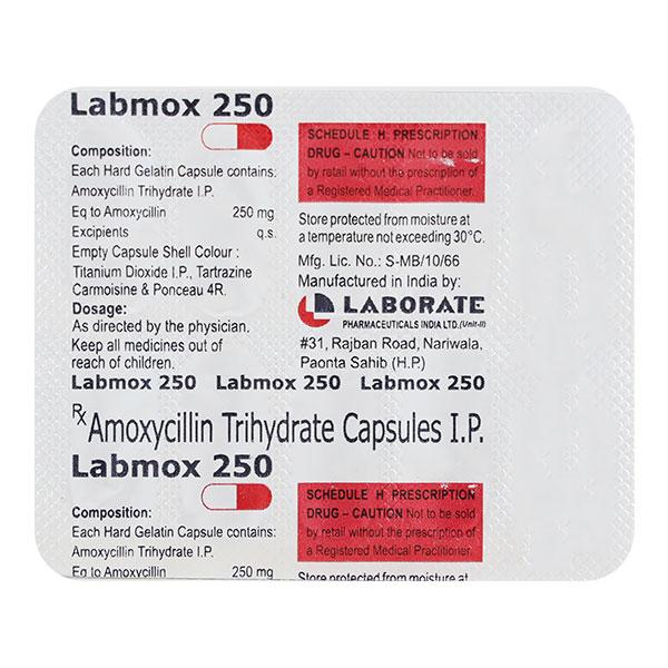 LABMOX 250 Capsule 10's Price, Uses, Side effects, Substitutes | Netmeds