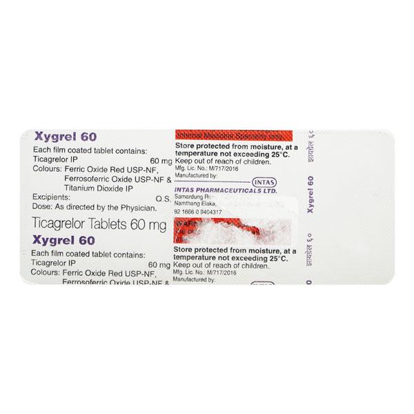 XYGREL 60 Tablet 10's Price, Uses, Side effects, Substitutes | Netmeds