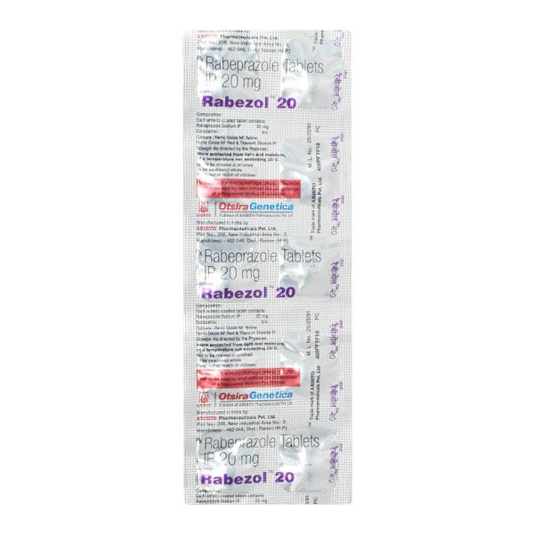 Buy Rabezol 20mg Tablet 10'S Online at Upto 25% OFF | Netmeds