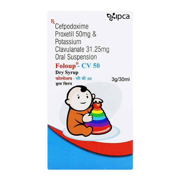 Foloup CV 50/31.25mg Dry Syrup 30ml : Price, Uses, Side Effects | Netmeds