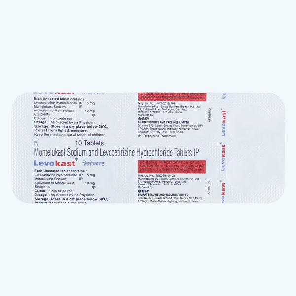 Buy Levokast Tablet 10'S Online at Upto 25% OFF | Netmeds