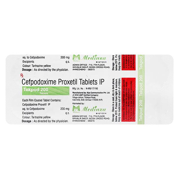 TEKPOD 200 Tablet 10's : Price, Uses, Side Effects | Netmeds