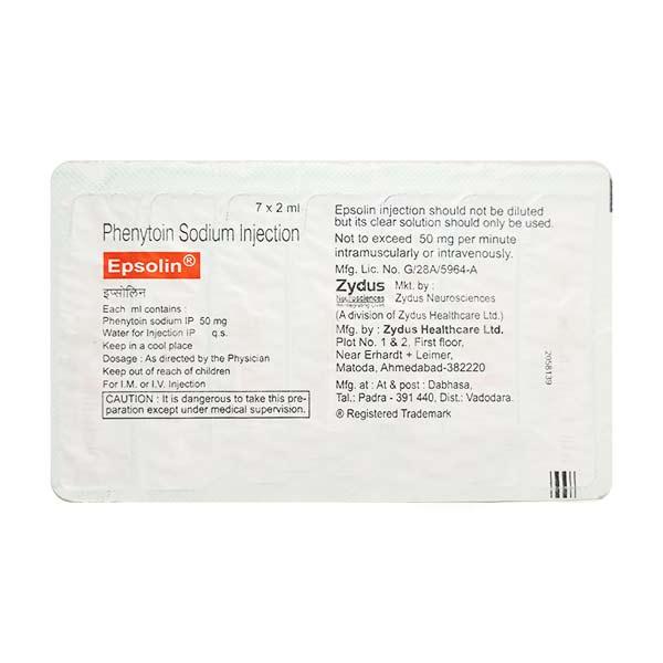 Epsolin Injection 2ml - Price, Uses, Side Effects | Netmeds