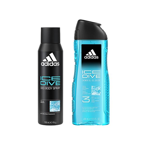 Buy Adidas Ice Deodorant Spray 150ml + Adidas Ice Dive 3-In-1 Shower ...