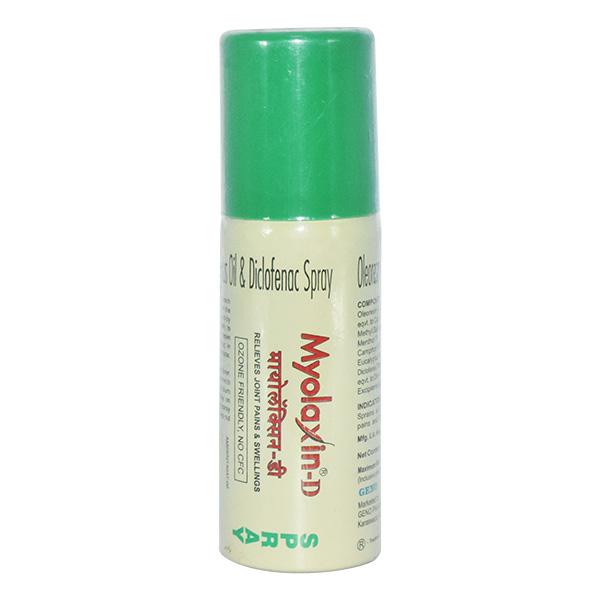 Myolaxin D Spray 35gm Price, Uses, Side effects, Substitutes | Netmeds