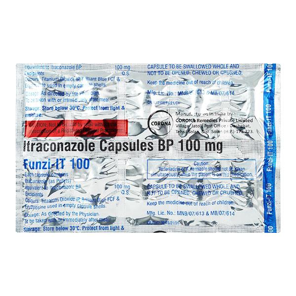 Buy FUNZI IT 100mg Capsule 10's Online at Upto 25% OFF | Netmeds