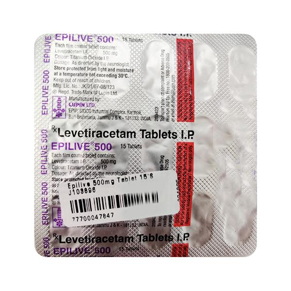 Epilive 500mg Tablet 15'S - Price, Uses, Side Effects | Netmeds