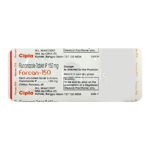 Forcan 150mg Tablet 1's Price, Uses, Side effects, Substitutes | Netmeds