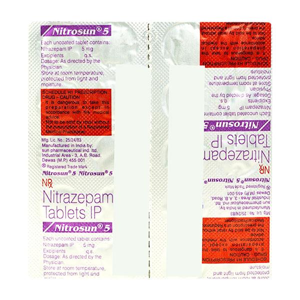 Nitrosun 5mg Tablet 10'S - Price, Uses, Side Effects, and Substitutes ...