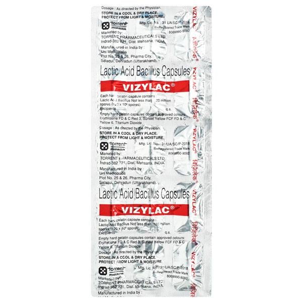 Vizylac Capsule 15'S : Price, Uses, Side Effects | Netmeds
