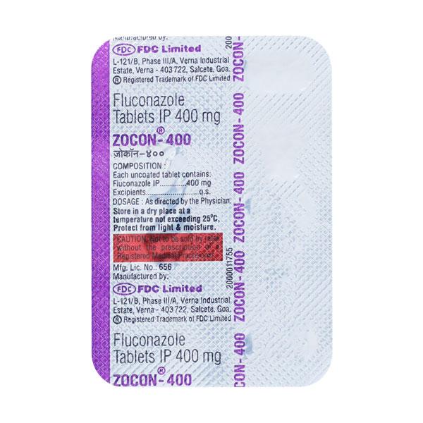 Buy Zocon 400mg Tablet Online at Upto 25% OFF | Netmeds